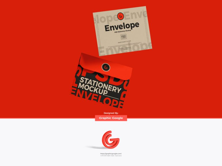 Free Envelope PSD Stationery Mockup - Graphic Google - Tasty Graphic ...